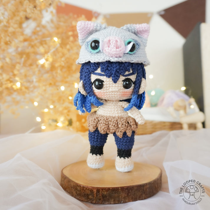 Mini Amigurumi Crochet Pattern Inosuke – theloopedcrafts