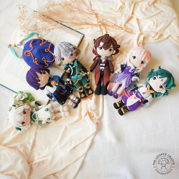 Amigurumi Pattern Inspired Genshin 7 bundle – theloopedcrafts