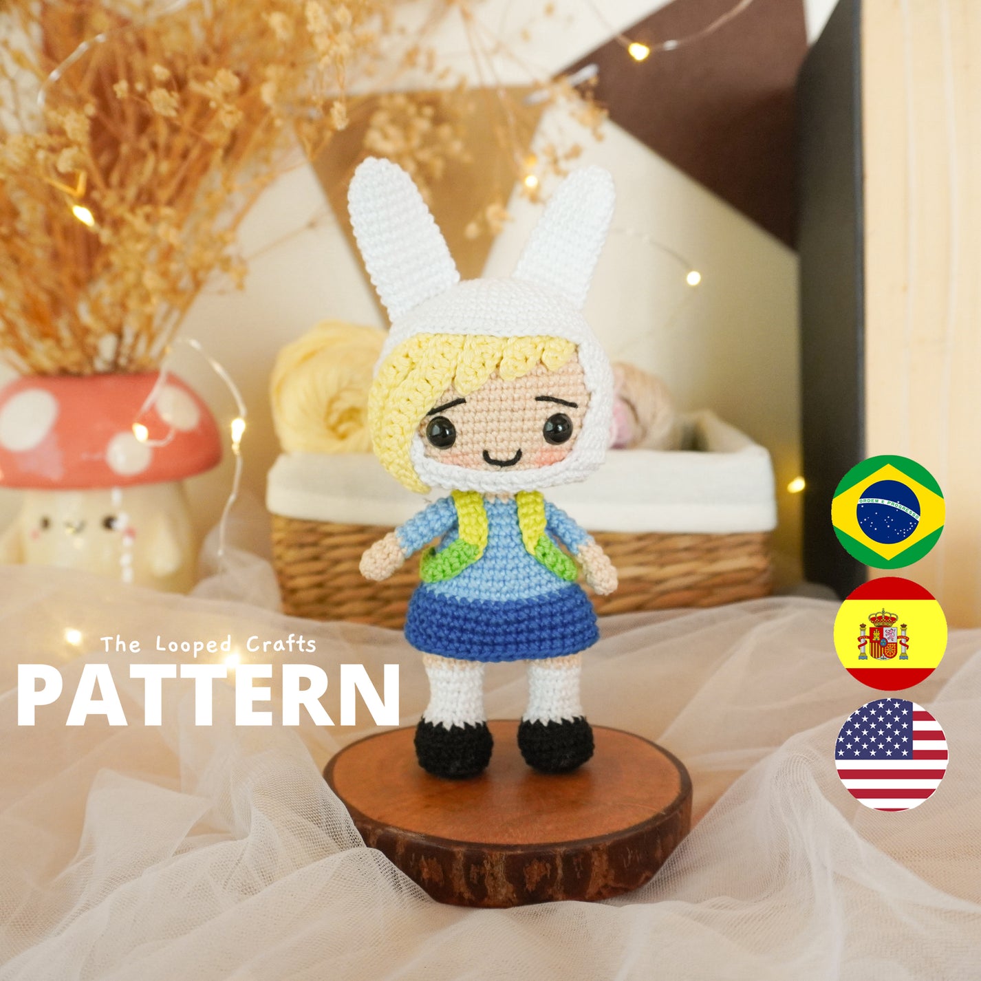 Mini Amigurumi Adventure Time Gender Swap Fionna Inspired – theloopedcrafts
