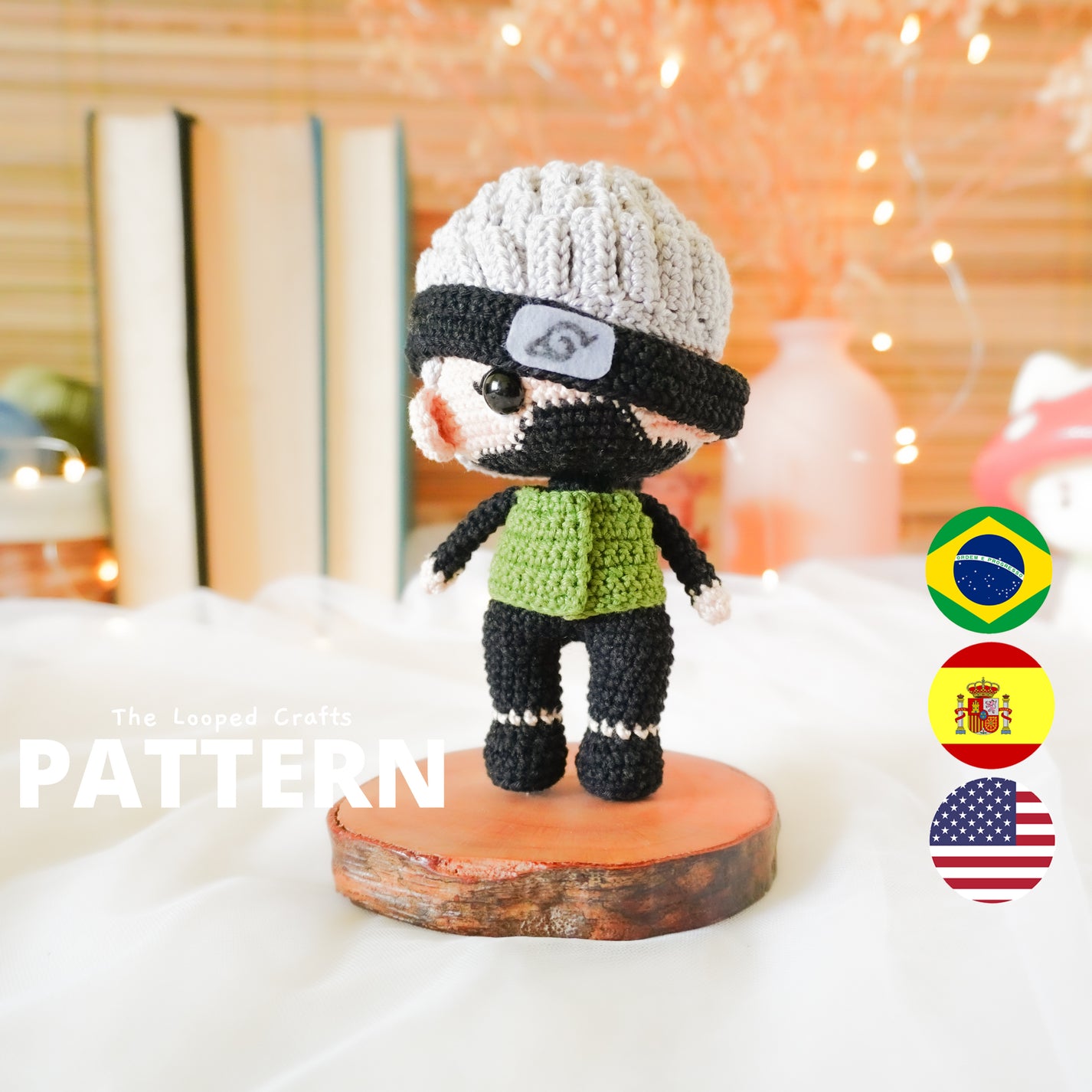 Mini Amigurumi Crochet Pattern Lightning Ninja – theloopedcrafts