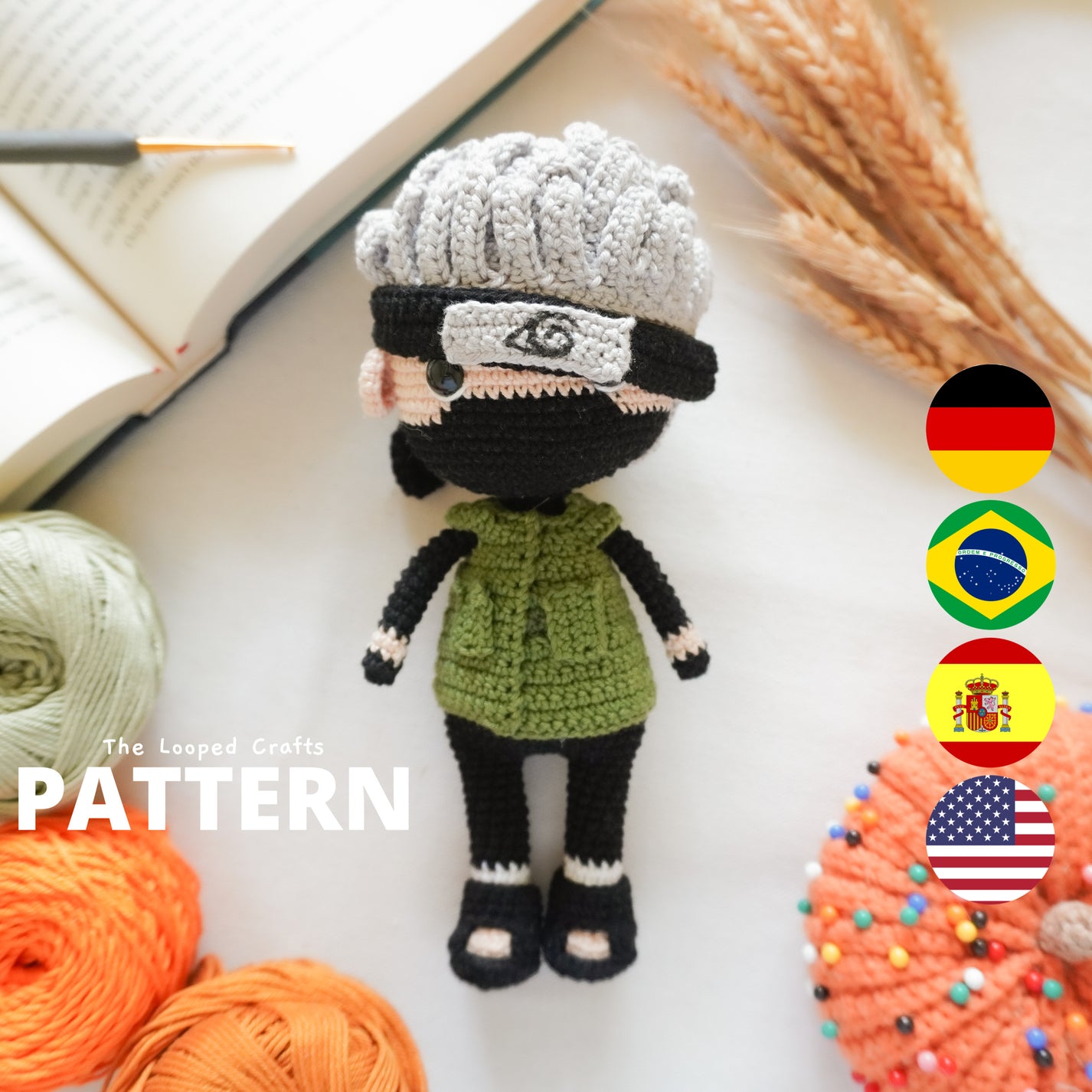 Amigurumi Crochet Pattern Captain Ninja – theloopedcrafts