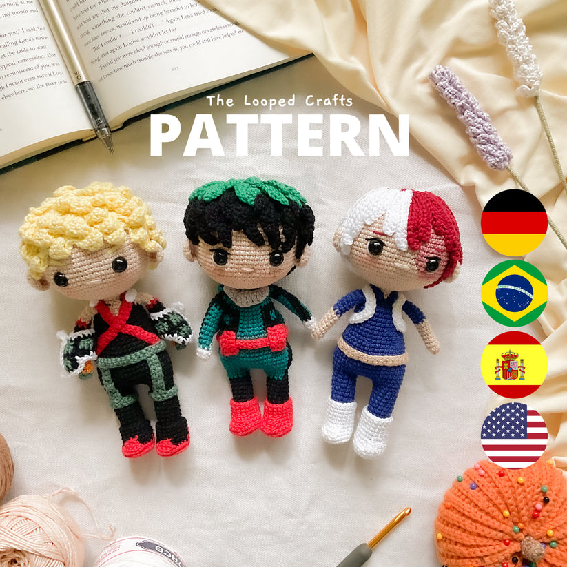Amigurumi Crochet Pattern Heroes – theloopedcrafts