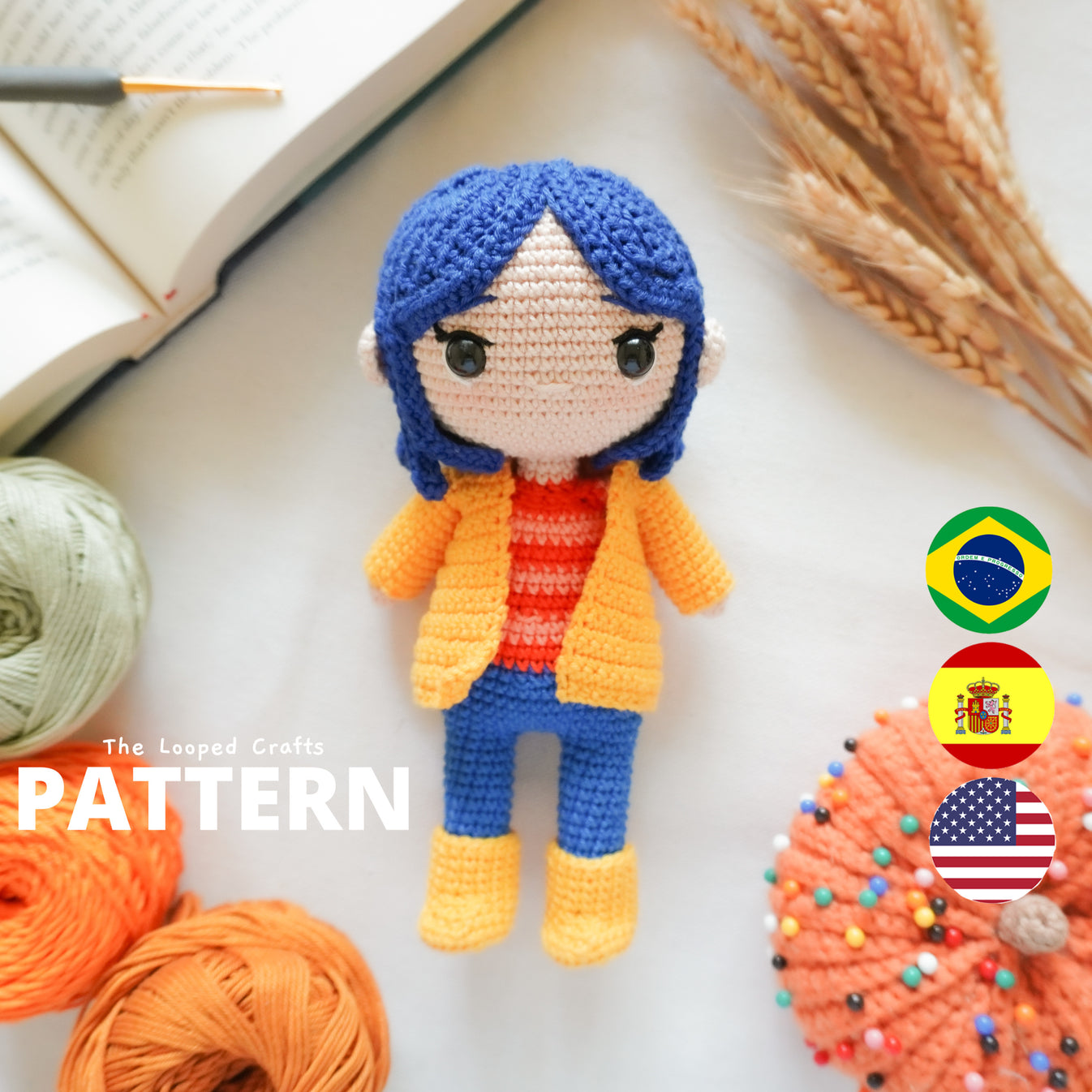 Amigurumi Crochet Pattern Cora – theloopedcrafts